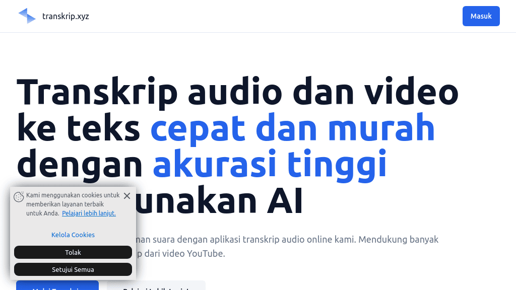 Transkrip AI | Teks dari Audio dan Video | Futureen