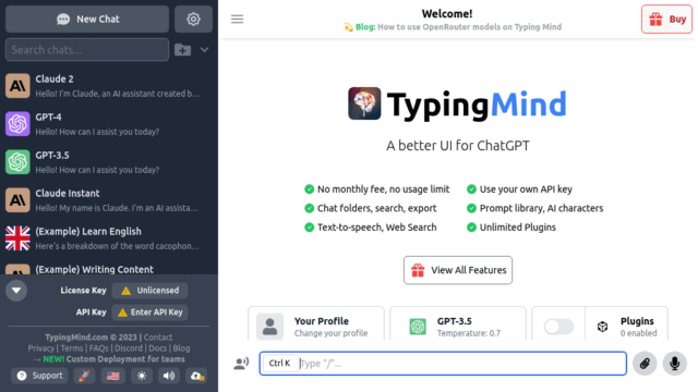 TypingMind 🚀 Supercharged ChatGPT for Seamless Conversations | Futureen