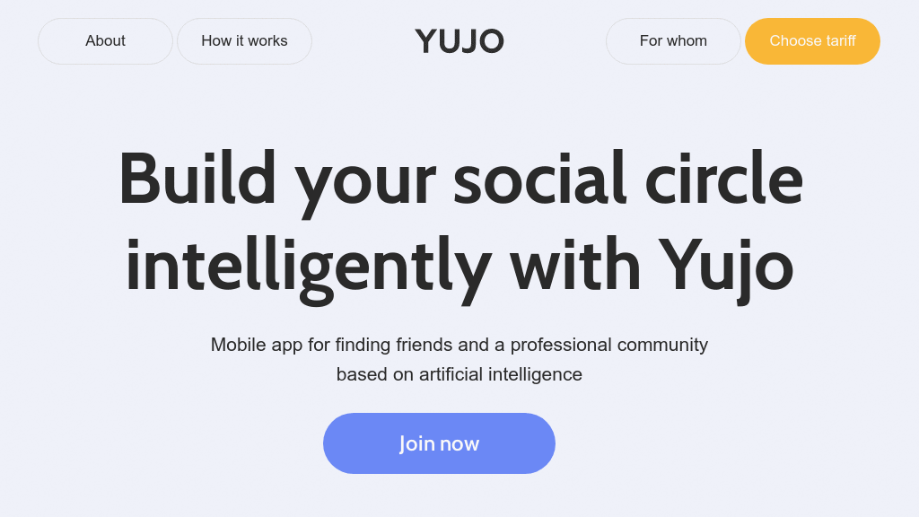 Yujo | Find Friends and Professionals with AI | Futureen