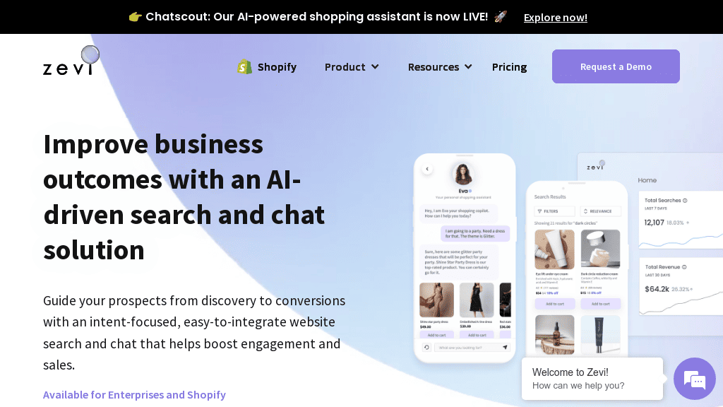 Zevi | Boost Sales and Conversions with AI Site Search | Futureen