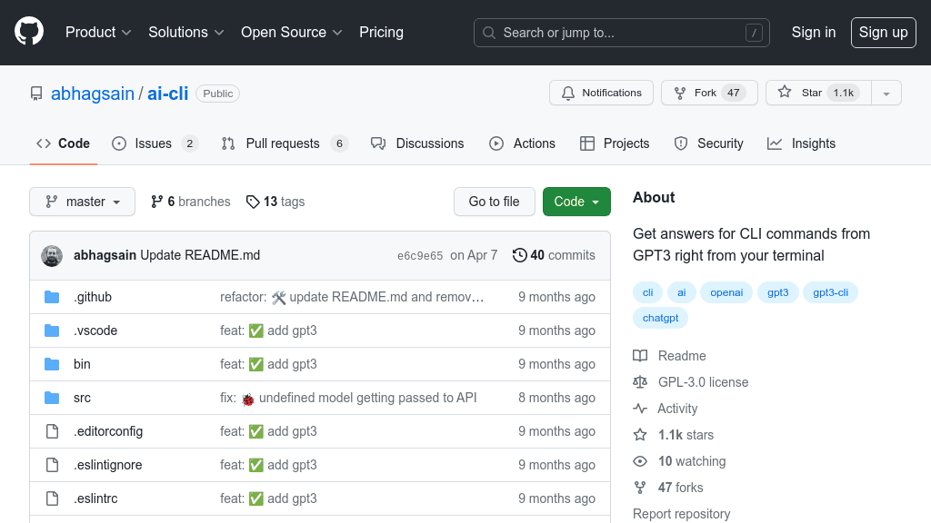 AI-CLI | Get CLI Answers from GPT-3 | Futureen