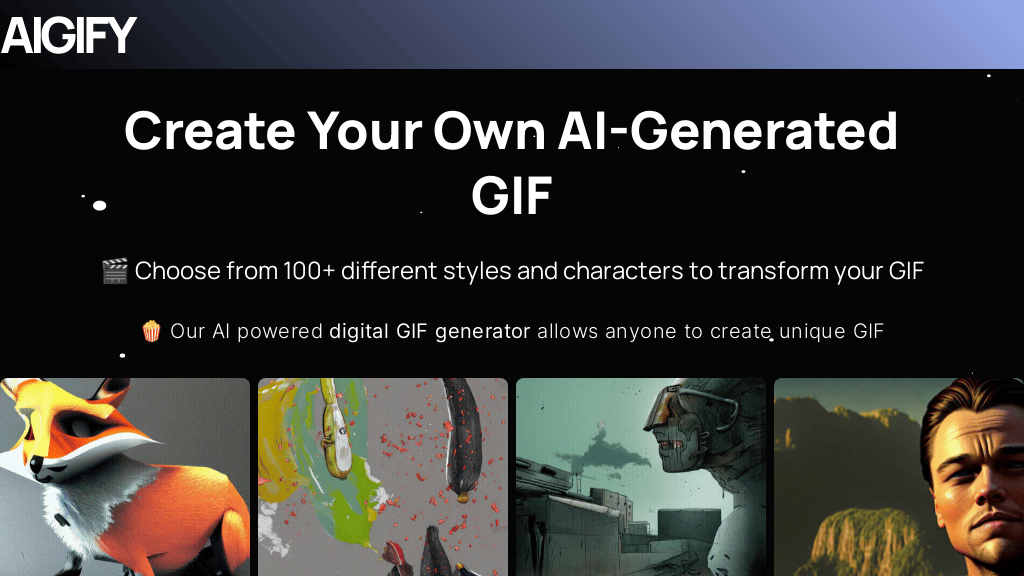 AIGIFY | Create AI Generated GIFs Easily! | Futureen