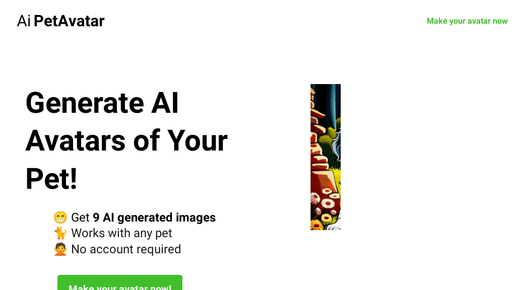 AiPetAvatar.com | Transform Your Pet with AI! | Futureen