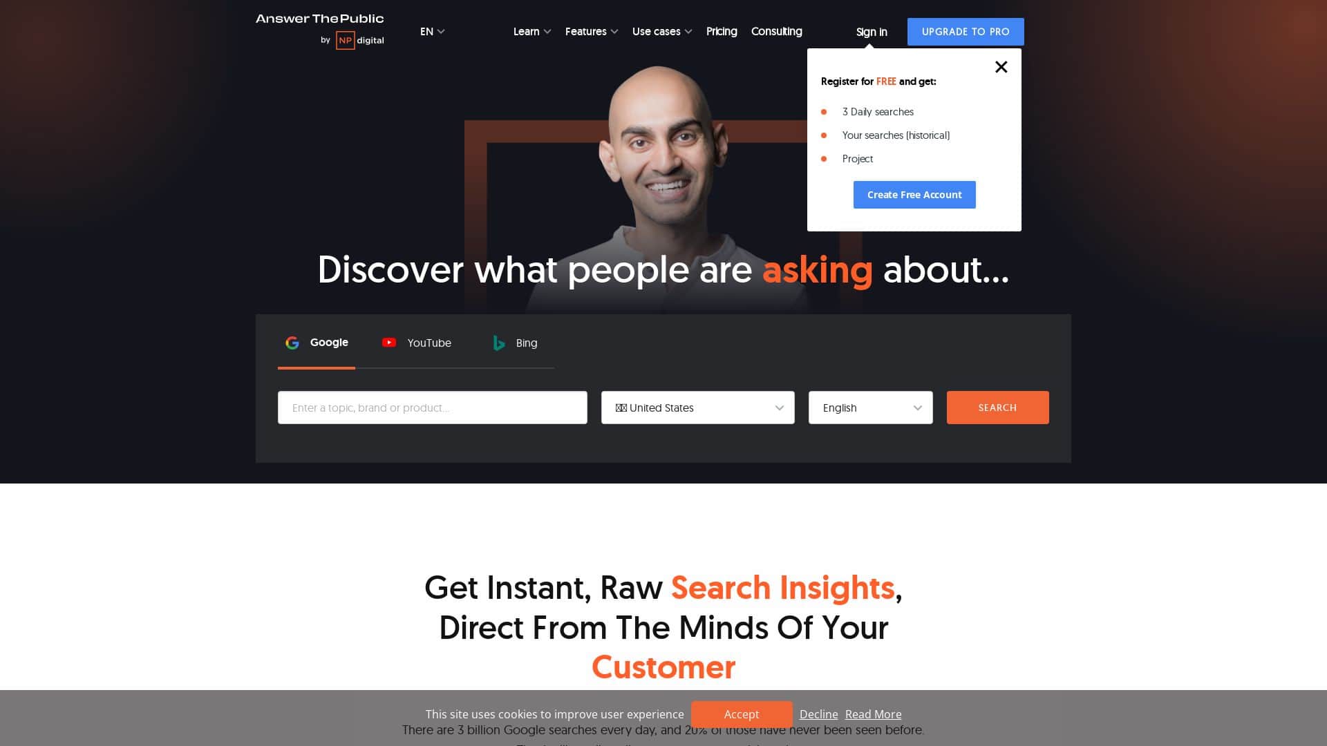AnswerThePublic | Search Insights for Customer Research | Futureen