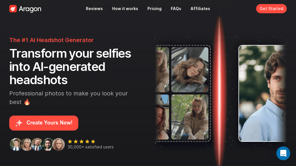 Aragon | AI-Generated Headshots for Amazing Selfies! | Futureen