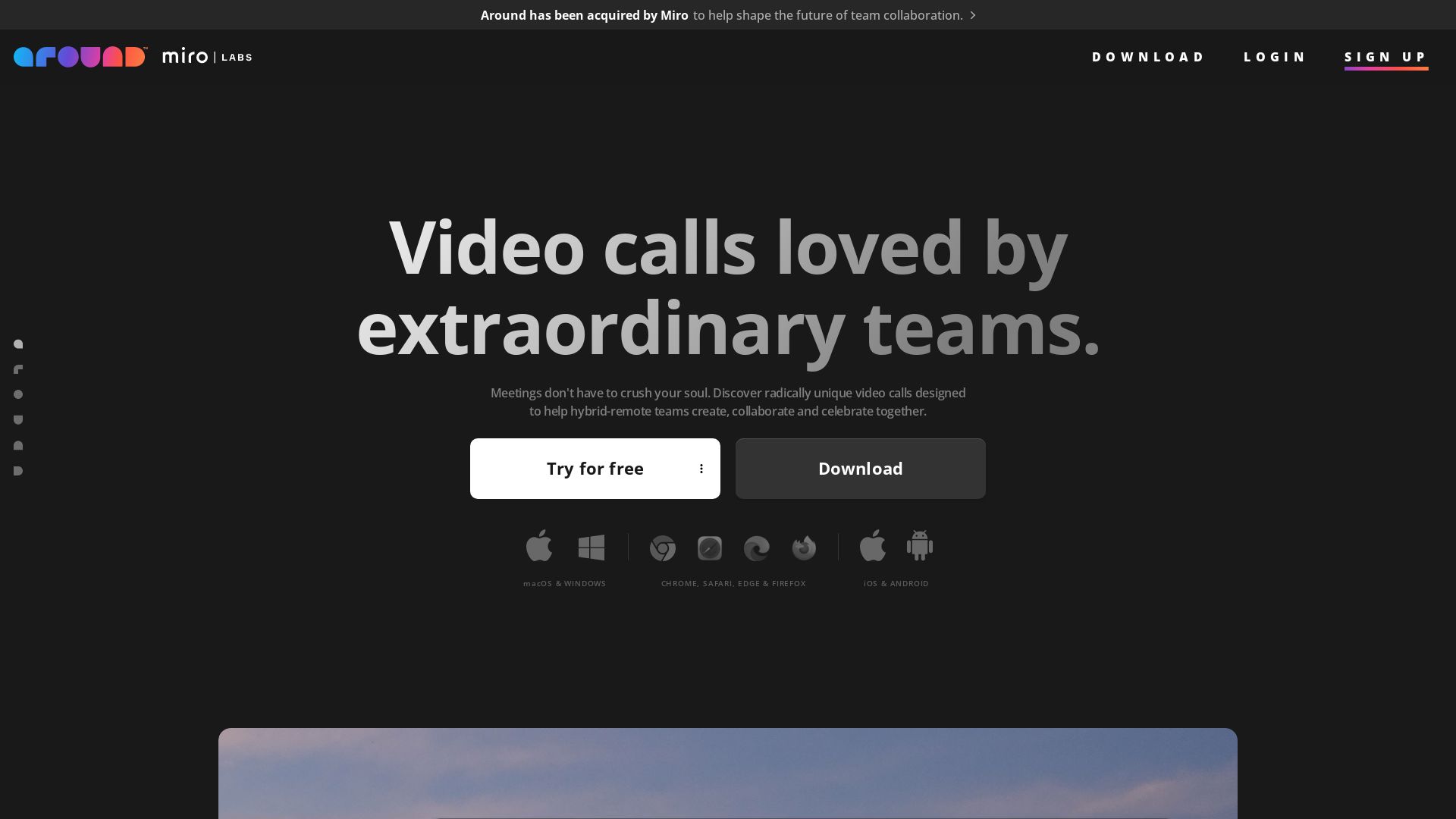 Around | Video Calls for Extraordinary Teams | Futureen