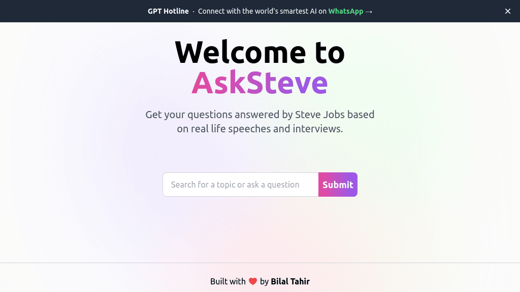 AskSteve | Get answers from Steve Jobs | Futureen