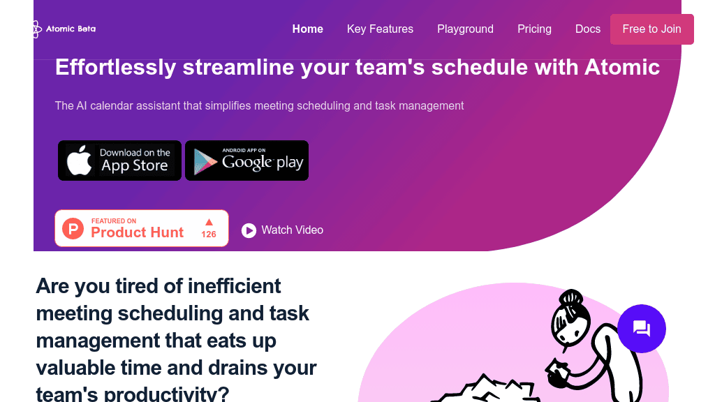 Atomic ⏰ Save time planning your Google calendar | Futureen