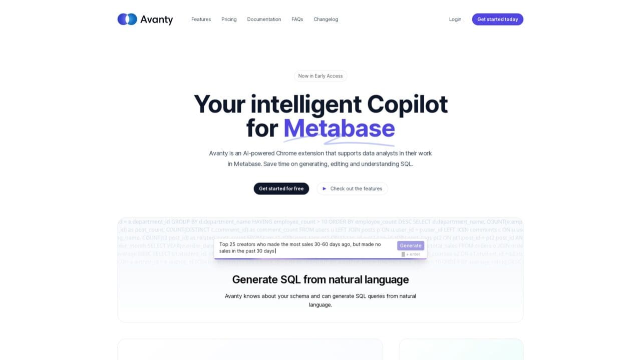 Avanty | Boosts Metabase for Data Analysts | Futureen