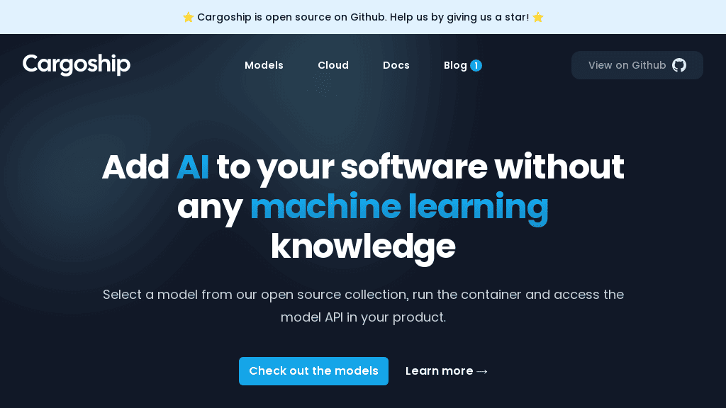 Cargoship | Integrate AI into Your Application | Futureen