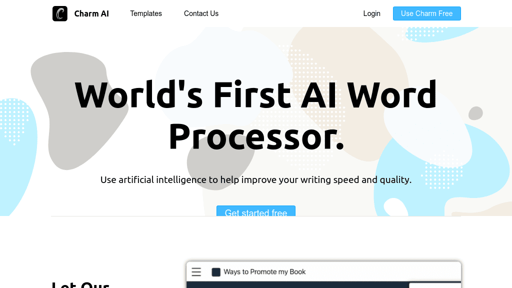 Charm AI 🖊️ AI Word Processor | Futureen