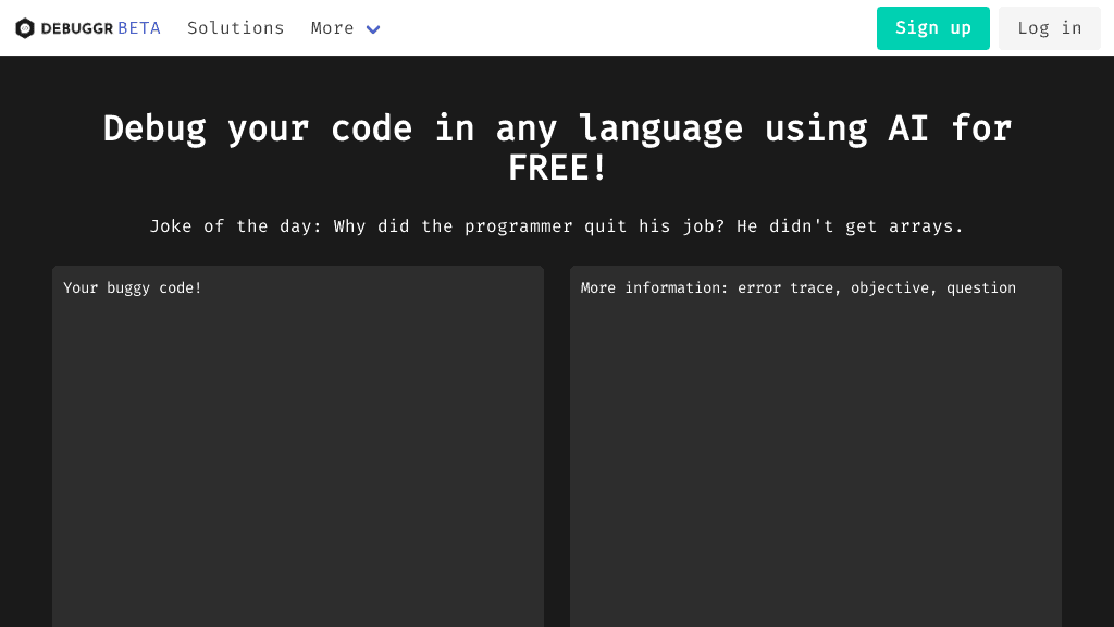 Debuggr.net | Free AI Debugger for Your Code | Futureen