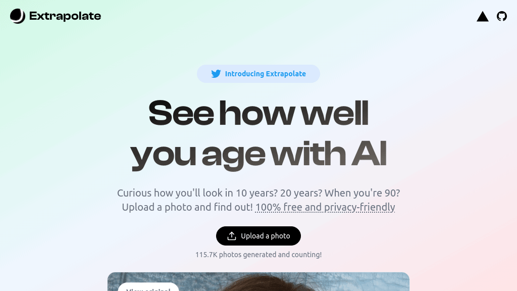 Extrapolate | Transform Your Face with AI | Futureen
