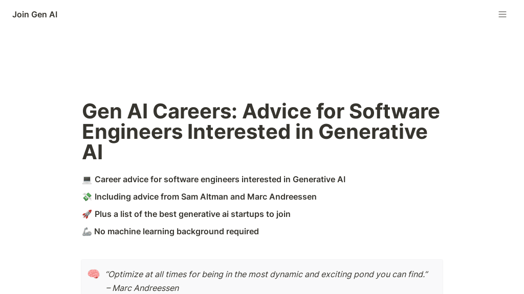Gen AI | Careers Advice for Software Engineers | Futureen