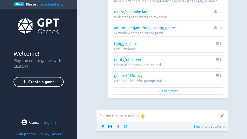 GPT Games | Play, Create, and Share Feedback | Futureen