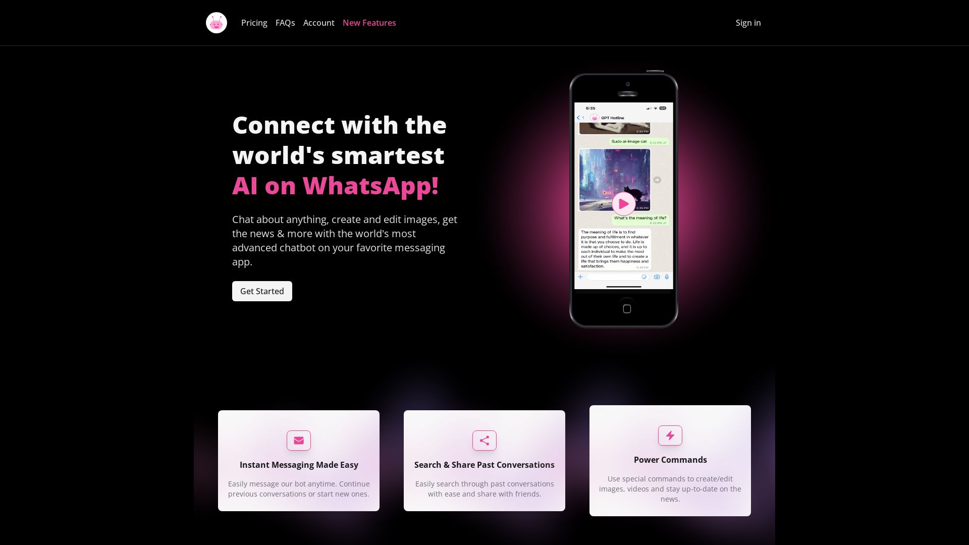 GPT Hotline | Connect with AI via WhatsApp | Futureen