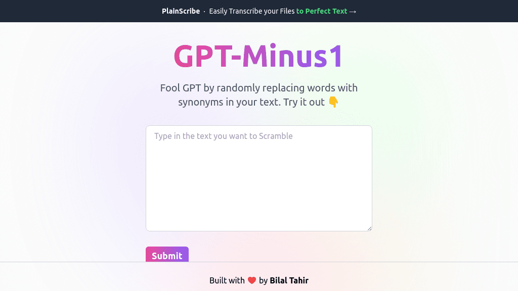 GPT-Minus1 | Fool GPT with Synonyms! | Futureen