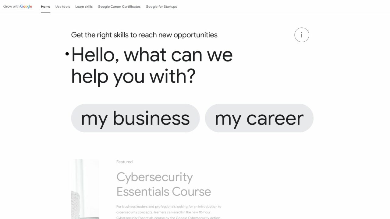 Grow with Google | Online Career Training | Futureen