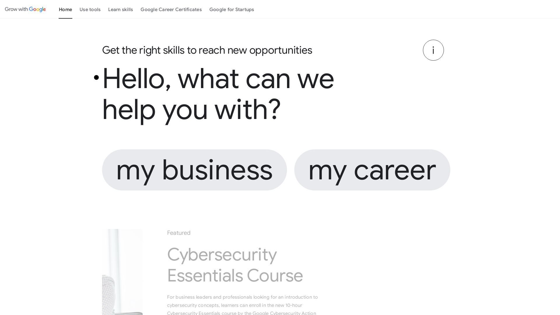 Grow with Google | Online Career Training | Futureen