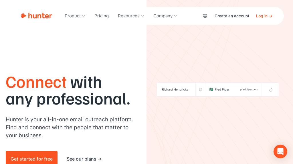 Hunter | Find Email Addresses Instantly | Futureen
