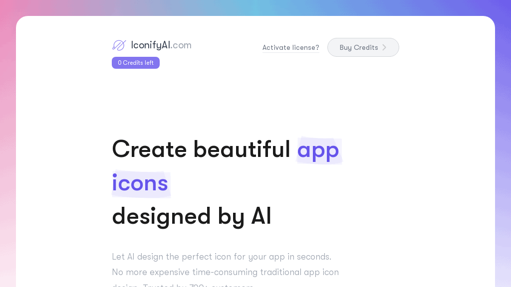 IconifyAI.com | Create app icons instantly | Futureen