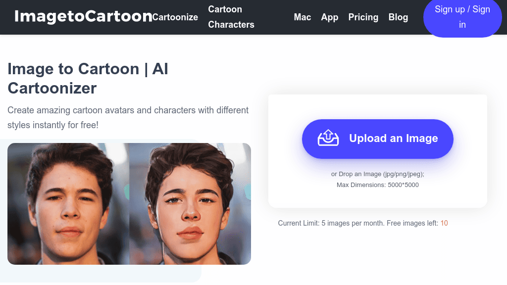 imagetocartoon | Turn Your Photos into Vibrant Cartoons! | Futureen