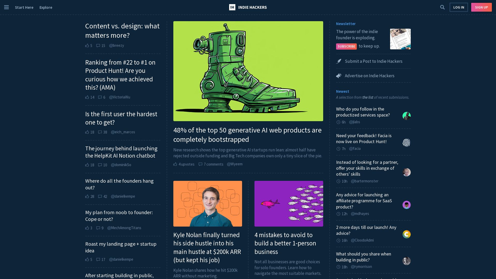 Indie Hackers Connect And Build Together Futureen