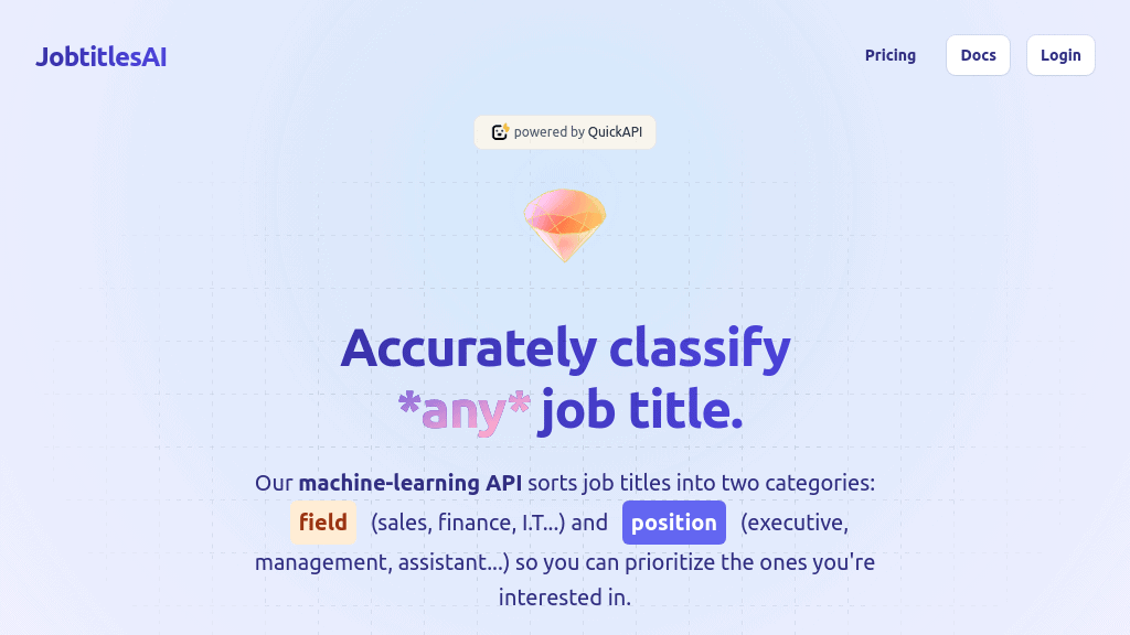 JobtitlesAI | Automate lead qualification with job title classification ...