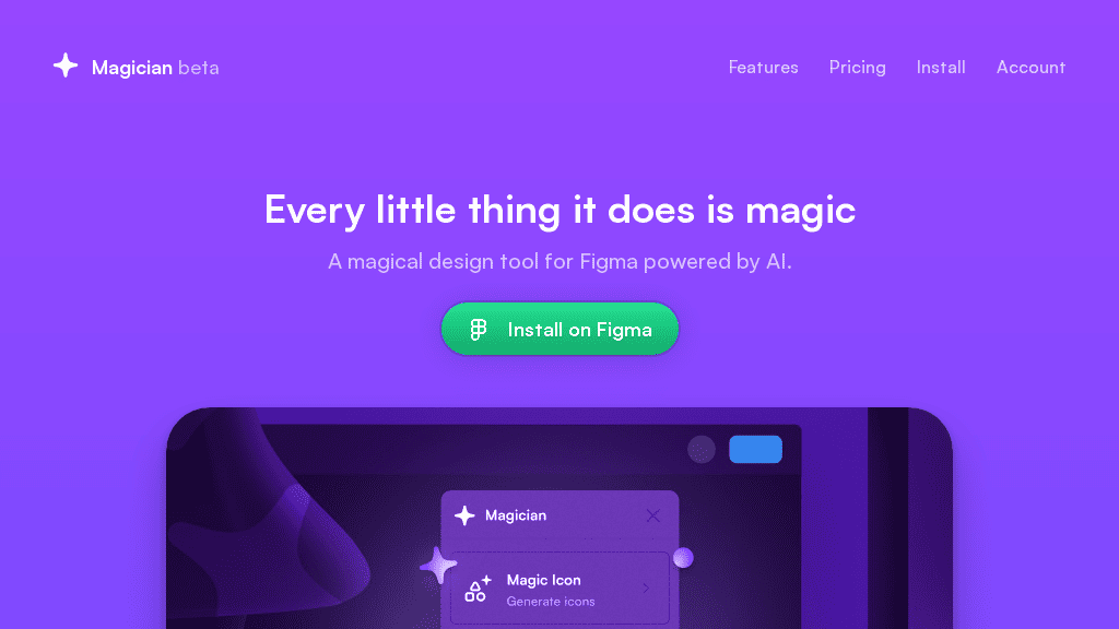 Magician for Figma | The AI design wizard you need. | Futureen