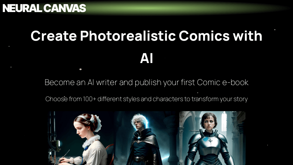 Neural Canvas | Create AI Generated Comics! | Futureen
