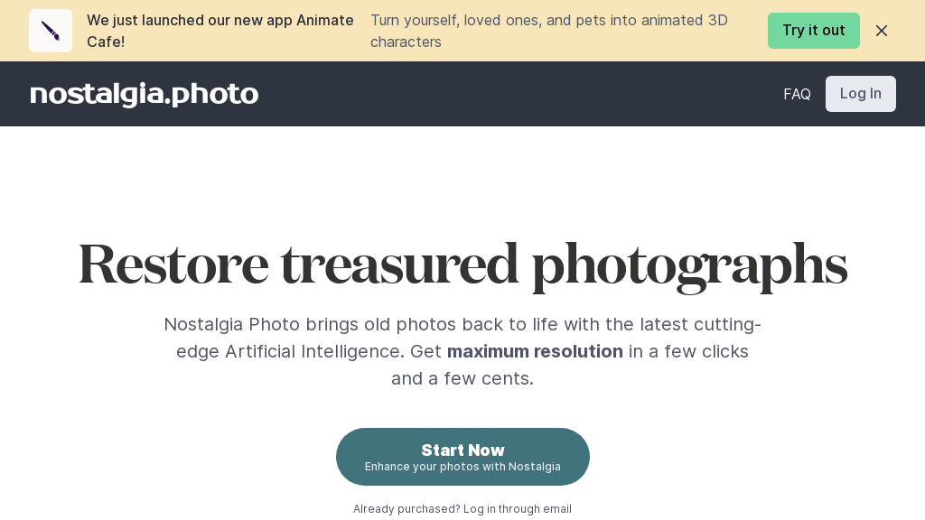 Nostalgia Photos | Restore cherished memories instantly | Futureen