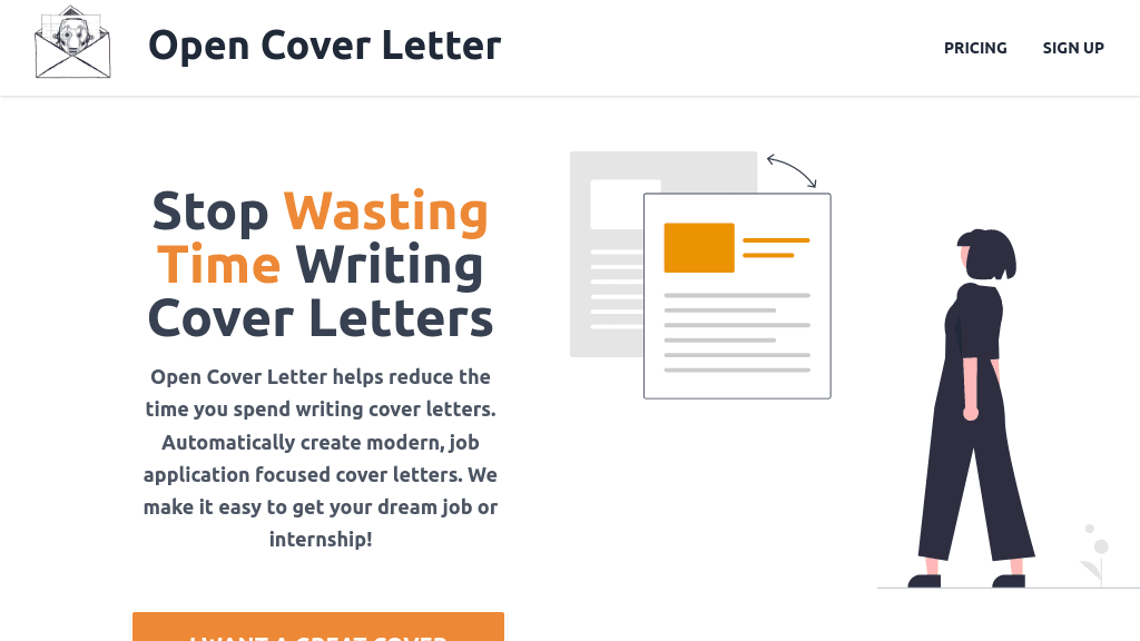 Open Cover Letter | AI-Generated Letters in Seconds | Futureen