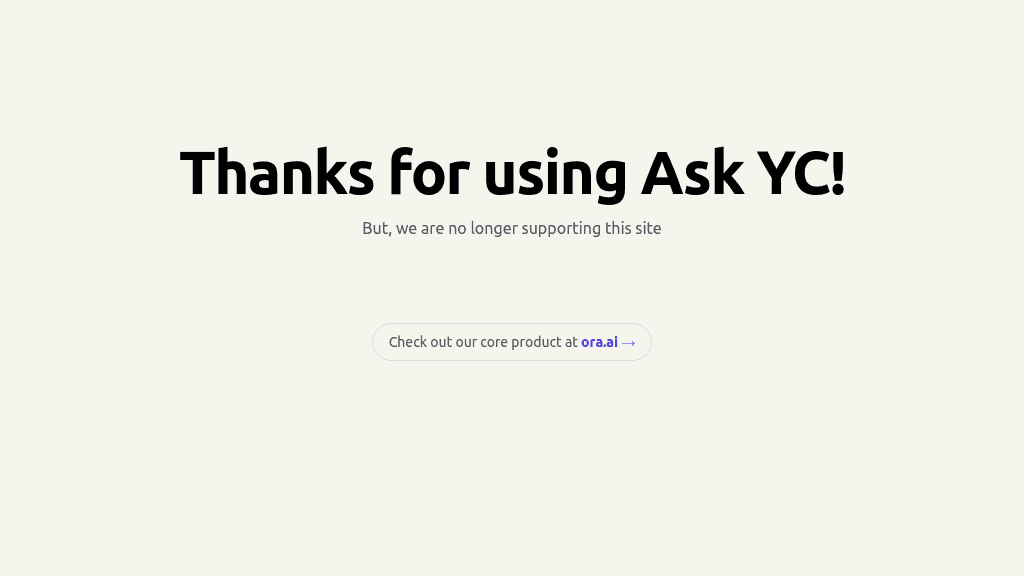 ora.ai | Boost Your Startup with Ask YC | Futureen