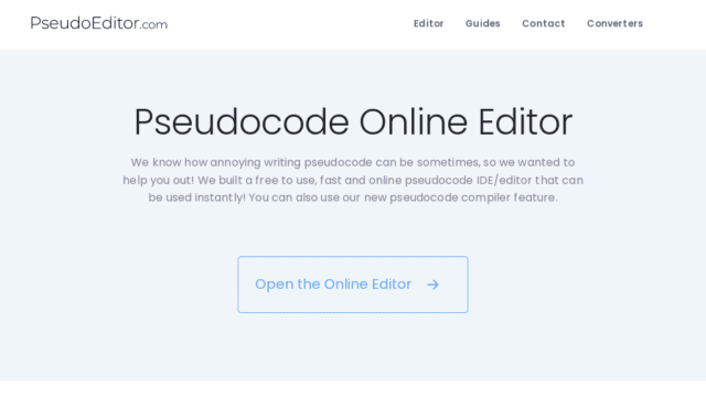 PseudoEditor 🖊️: Write Pseudocode Online | Futureen