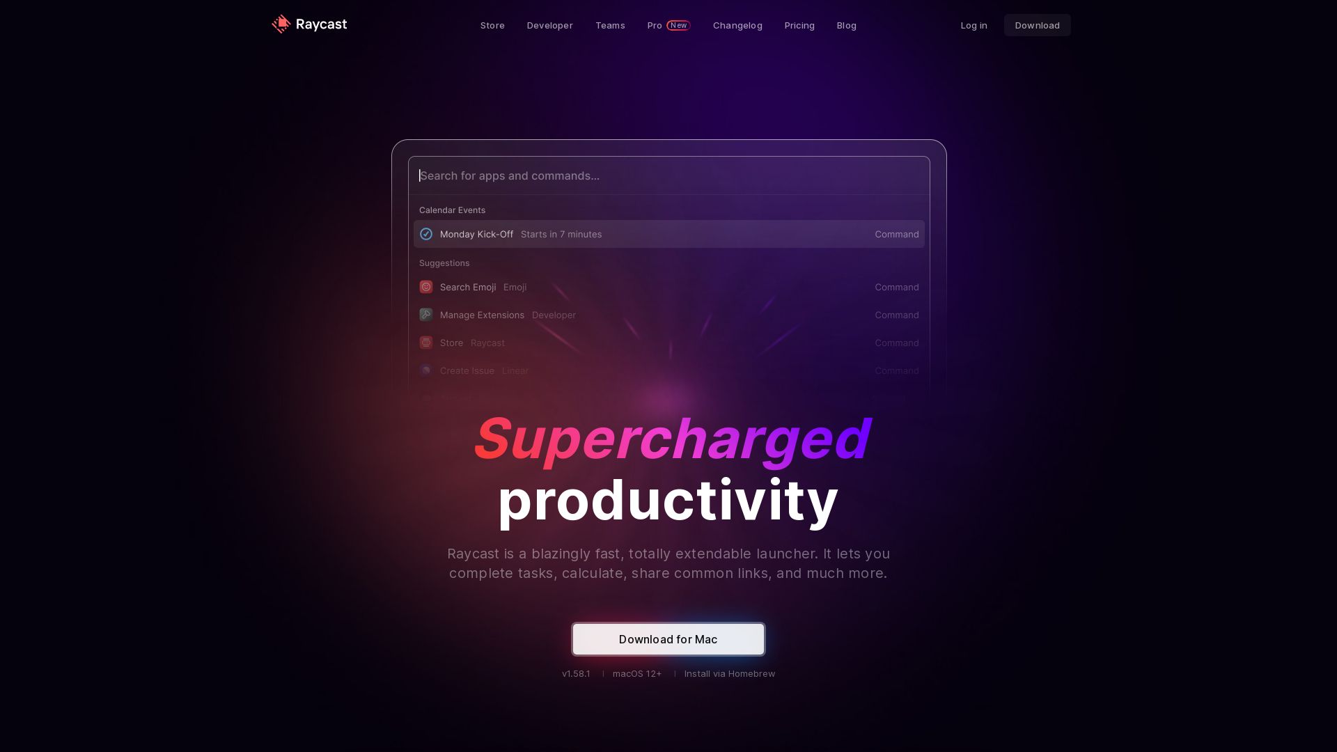 Raycast | Supercharged Productivity | Futureen