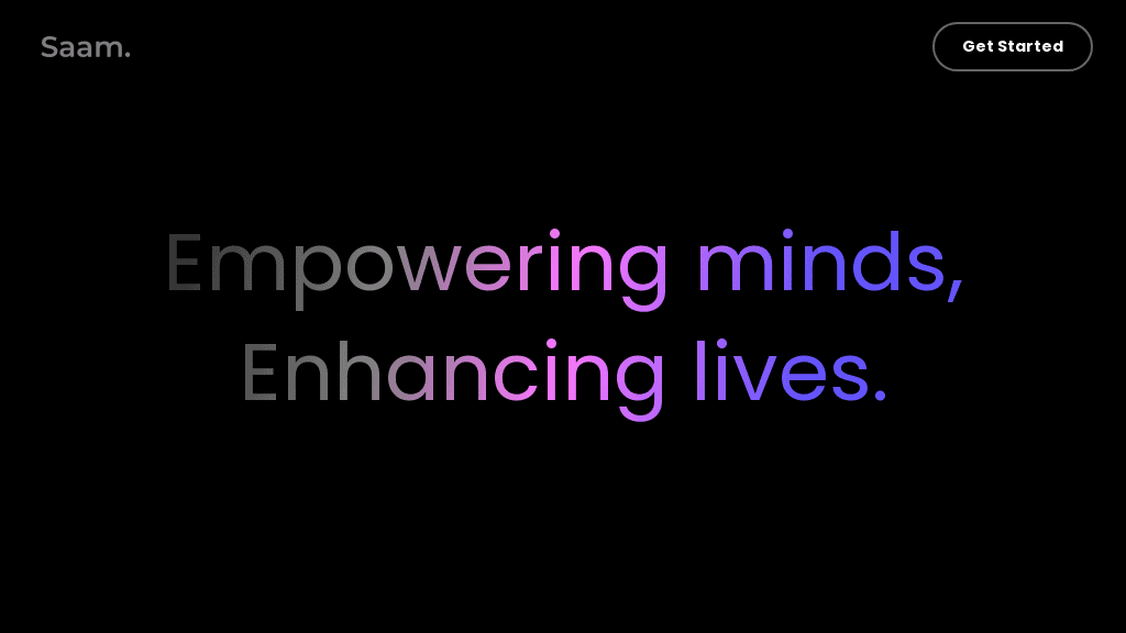 SAAM | Your AI for Mental Health Support | Futureen