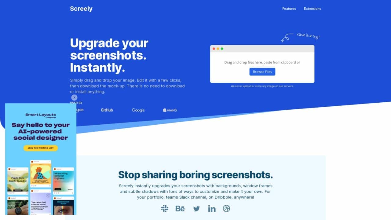 Screely | Create Stunning Website Mockups Quickly | Futureen