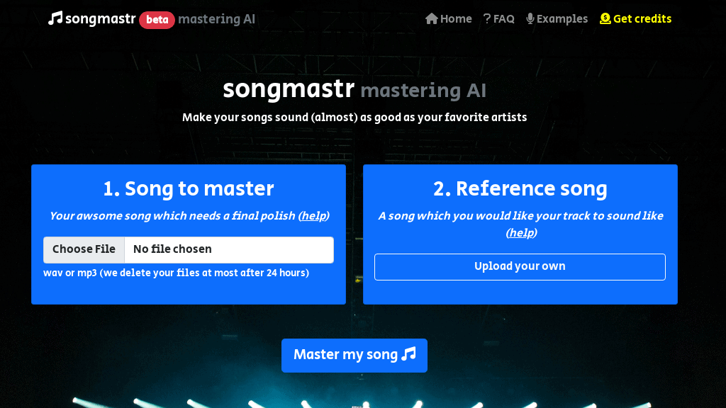 Songmastr | Master Your Song Automatically for Free | Futureen