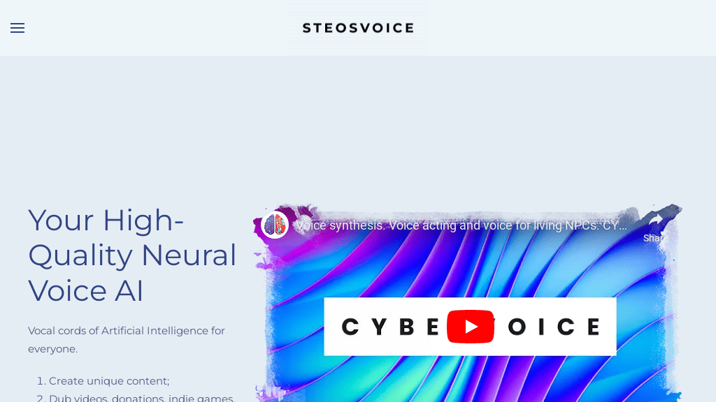 SteosVoice | Ultra-realistic TTS for Creators | Futureen