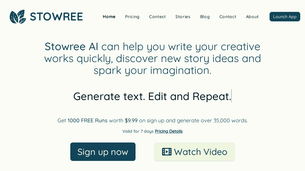 Stowree AI | Write Faster and Spark Imagination | Futureen