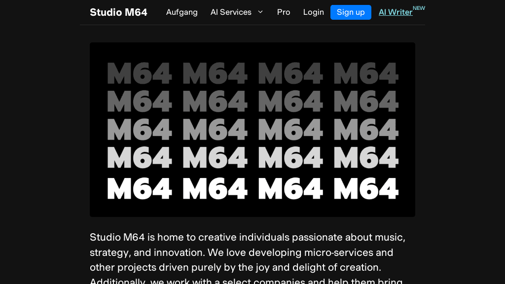 Studio M64 | Empowering Tools for Creative Success | Futureen