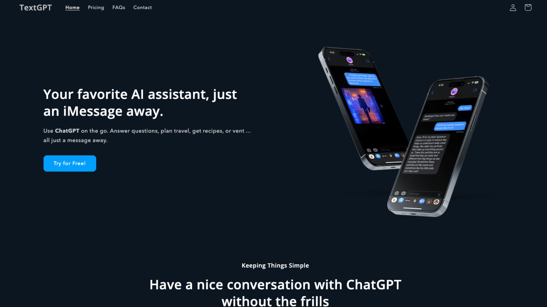 TextGPT | Your AI messaging assistant for iPhone | Futureen