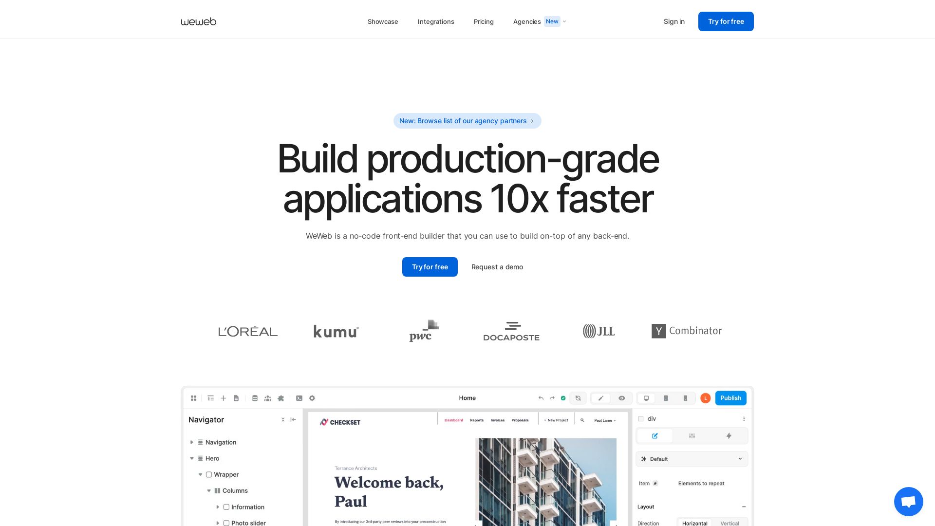 WeWeb | Build Production-Grade Apps Faster | Futureen
