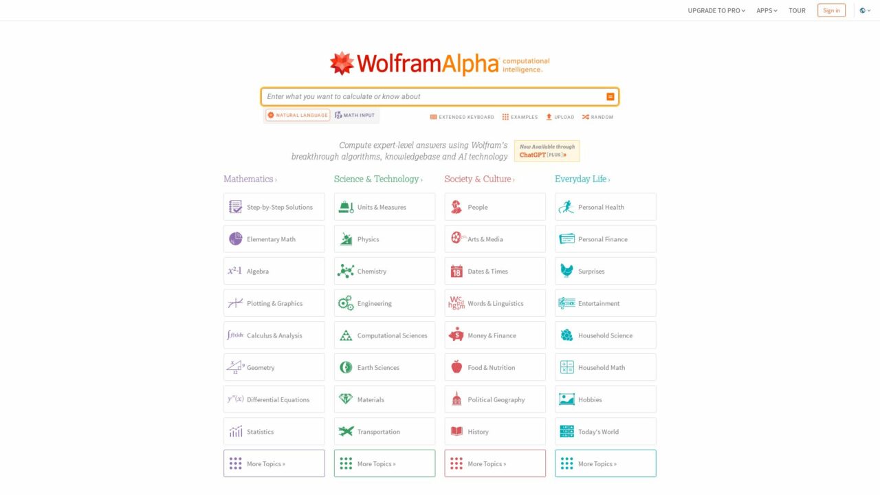 Wolfram|Alpha 🔍: Instant answers, limitless possibilities | Futureen