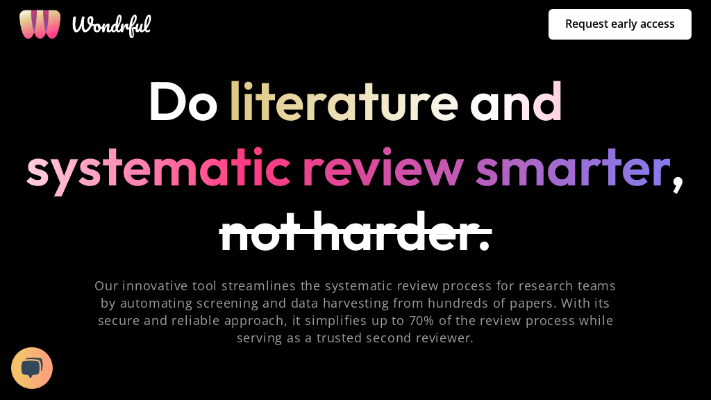 Wondrful | Smarter Literature Review Using AI | Futureen