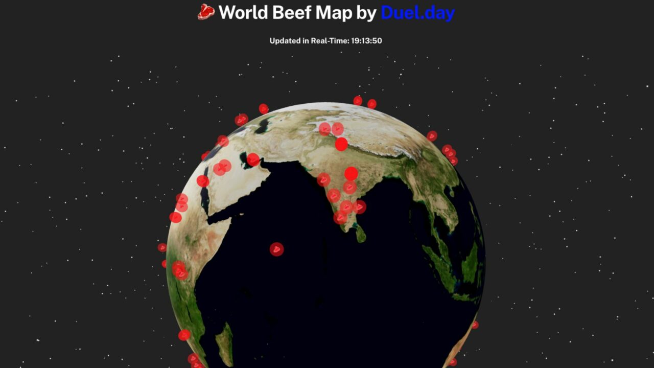 World Beef Map 🌍🥩 Track Global Beef Activity | Futureen