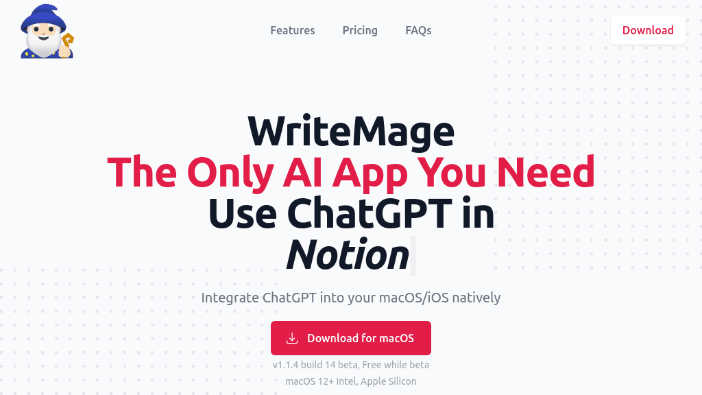 WriteMage | Integrate AI in macOS and iOS | Futureen