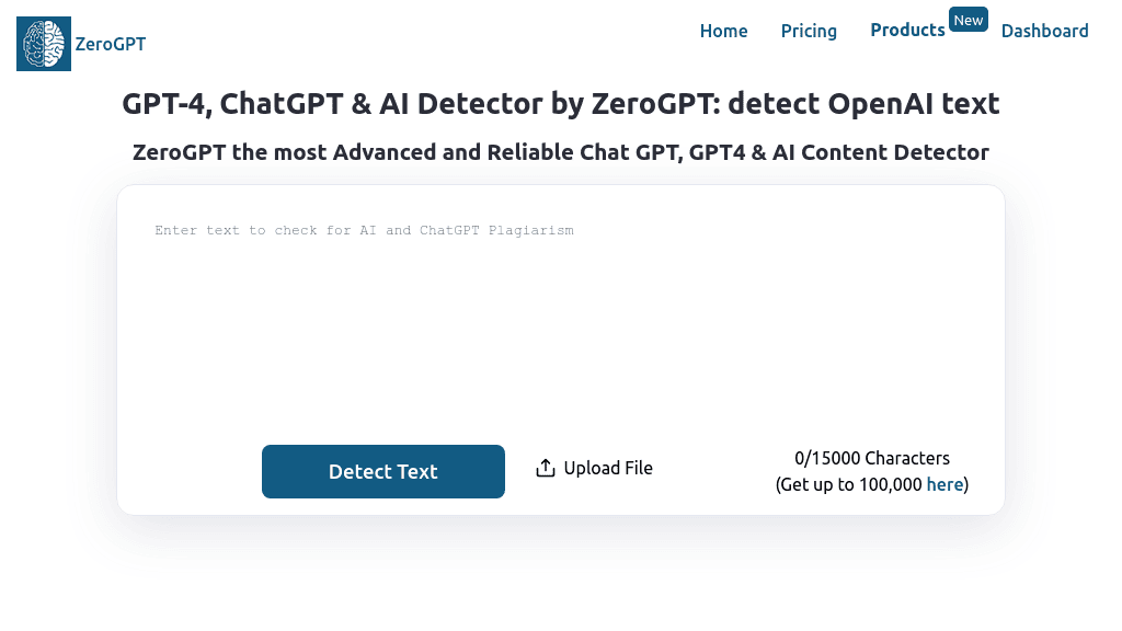 ZeroGPT | Detect ChatGPT Content for Free | Futureen