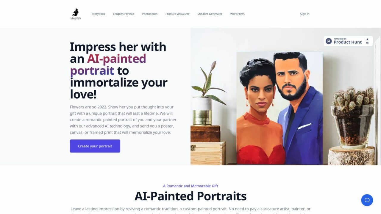 Imajinn AI 🎨 Create Romantic Couple Portraits with AI | Futureen