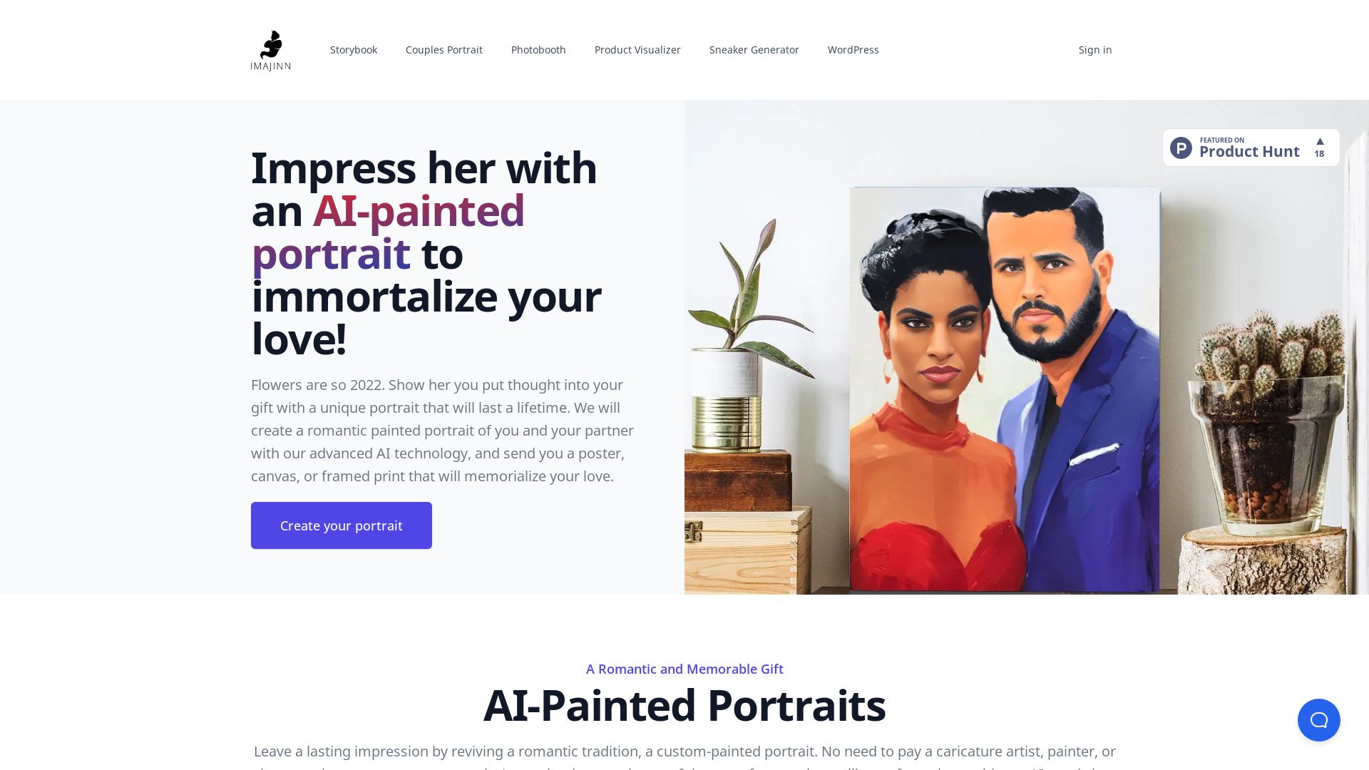 Imajinn AI | Create Romantic Couple Portraits with AI | Futureen